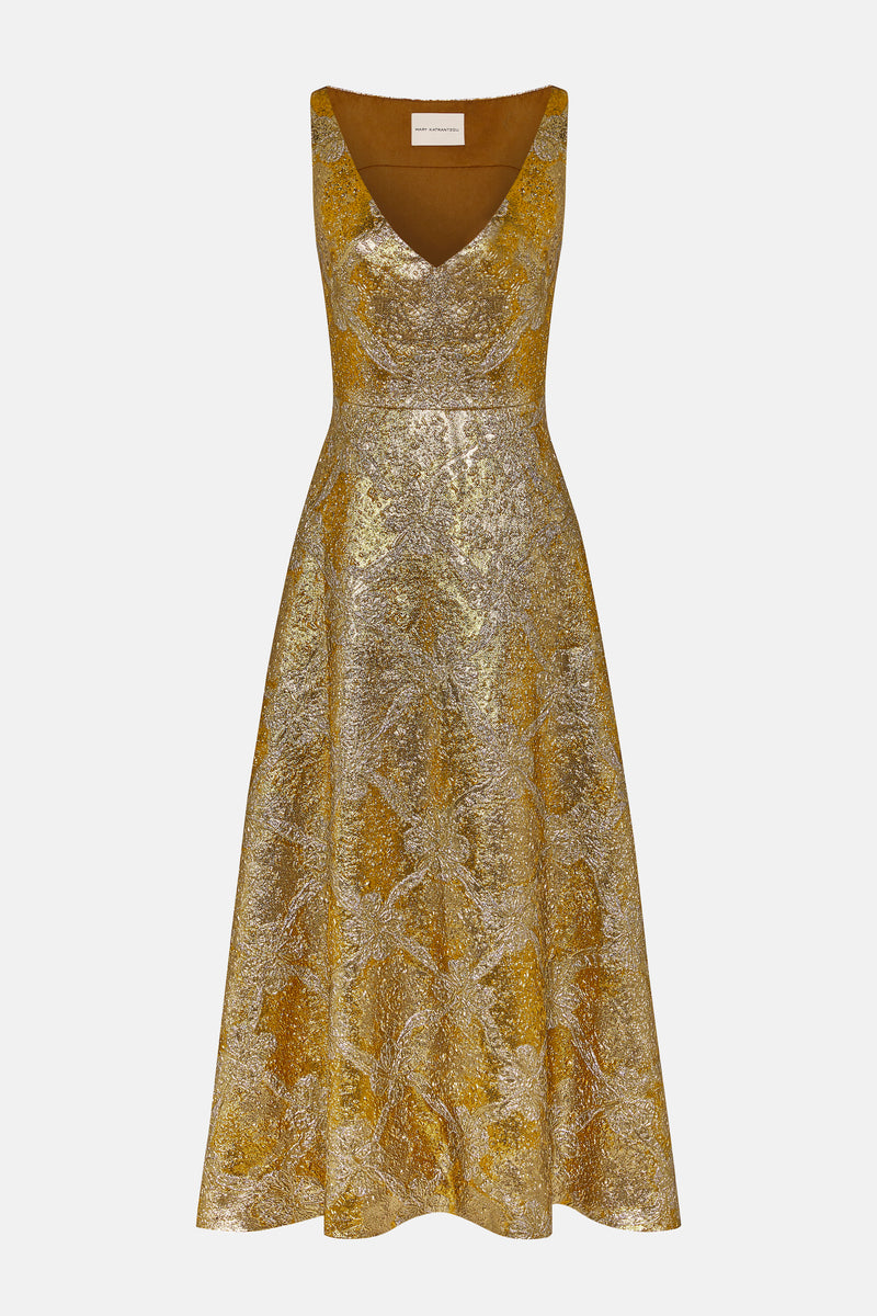 Mykah Dress Plexus Metallic – marykatrantzou